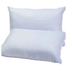 mainstays huge pillows set of 2 in blue and white stripe 20″ x 28″, machine washable and hypoallergenic pillows