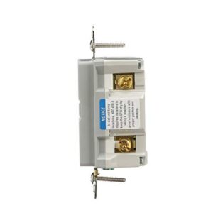 Eaton GFCI Self-Test 20A -125V Tamper & Weather Resistant Duplex Receptacle with Standard Size Wallplate, Gray