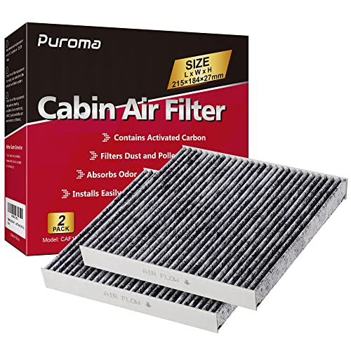 Puroma Cabin Air Filter with Activated Carbon, Replacement for CP157, CF12157, Select Lexus and Toyota Vehicles