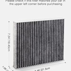 Puroma Cabin Air Filter with Activated Carbon, Replacement for CP157, CF12157, Select Lexus and Toyota Vehicles