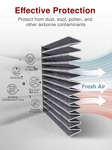 Puroma Cabin Air Filter with Activated Carbon, Replacement for CP157, CF12157, Select Lexus and Toyota Vehicles