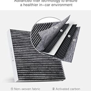 Puroma Cabin Air Filter with Activated Carbon, Replacement for CP157, CF12157, Select Lexus and Toyota Vehicles