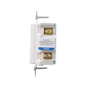 Eaton TRSGF20W Wiring GFCI Self-Test 20A -125V Tamper Resistant Duplex Receptacle with Standard Size Wallplate, White