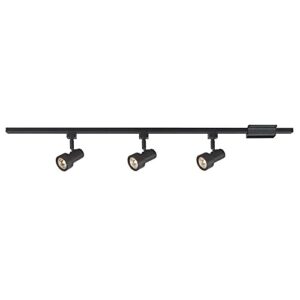 hampton bay mini-step 44 in. 3-light black linear track lighting kit