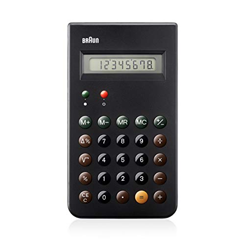 Braun BNE001BK (Reissue of the Braun ET66 Calculator), Black