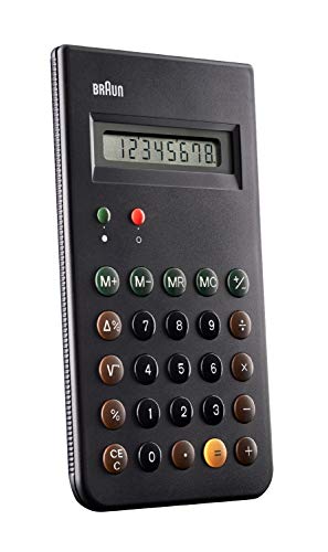 Braun BNE001BK (Reissue of the Braun ET66 Calculator), Black