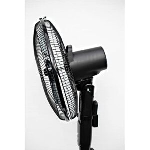 Mainstay 16" DC Adjustable Oscillating Quiet Pedestal Fan with Digital Display & Remote Control, Black Model WSFS40-18ARB (Renewed)