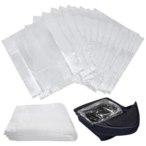 100 pcs thickened waste drawer liners for litter robot 4 all litter-robot models, 9-11 gallons, durable replacement liner bags for disposal of cat waste