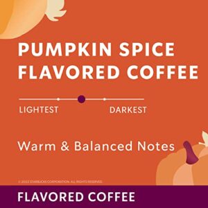 Starbucks K-Cup Coffee Pods—Pumpkin Spice Flavored Coffee—100% Arabica—Naturally Flavored—1 box (10 pods)