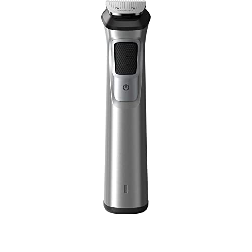 Philips Norelco Multigroom Men's Beard Grooming Kit with Trimmer for Head Body, Face -Stainless Steel with Travel Case