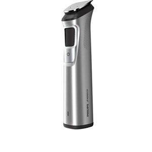 Philips Norelco Multigroom Men's Beard Grooming Kit with Trimmer for Head Body, Face -Stainless Steel with Travel Case