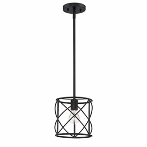 hampton bay lighting 1-light satin bronze ceiling mounted pendant light, hb2592-34