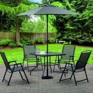 NEW Albany Lane 6-Piece Folding Dining Set, Multiple Colors (Grey)