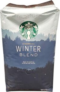 starbucks winter blend whole bean coffee, 40 oz