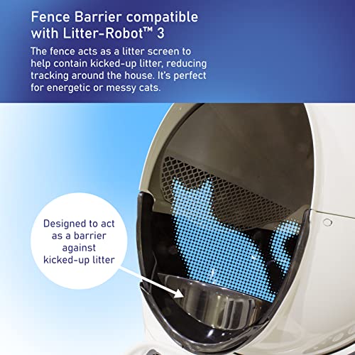 PET STANDARD Fence/Litter Barrier Compatible with Litter-Robot™ 3 Connect, Reduces Tracking, Helps Contain Kicked-Up Litter and Prevent Messes