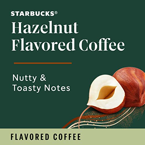 Starbucks Flavored K-Cup Coffee Pods — Hazelnut for Keurig Brewers — 1 box (10 pods)