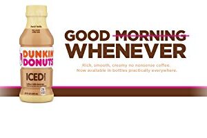 Dunkin' Donuts French Vanilla Iced Coffee Bottle, 13.7 fl oz