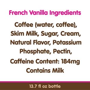 Dunkin' Donuts French Vanilla Iced Coffee Bottle, 13.7 fl oz