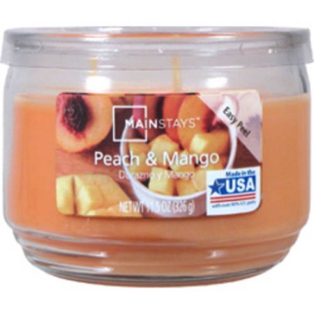 Mainstays 11.5oz Scented Candle, Peach & Mango 4-Pack