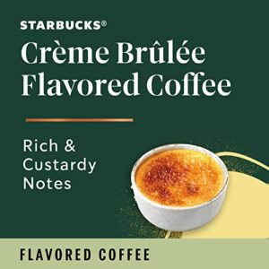 Starbucks Flavored K-Cup Coffee Pods — Crème Brûlée for Keurig Brewers — 6 boxes (60 pods total)