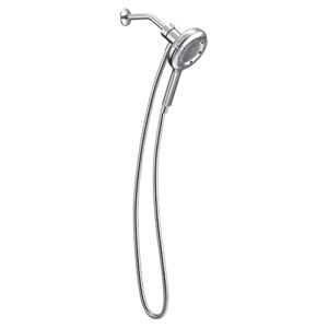 moen n400h0ch quattro handheld four unique shower experiences and magnetix dock, chrome