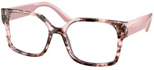 prada pr 10wv women’s eyeglasses talc tortoise 54