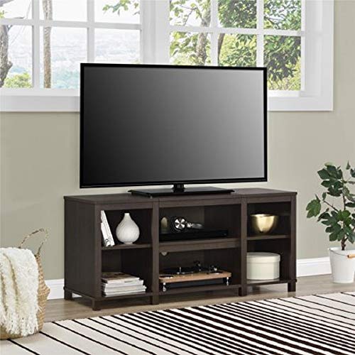 Mainstay Parsons Cubby TV Stand Holds Up to 50" TV - Black Oak (Espresso (TV Stand ONLY))