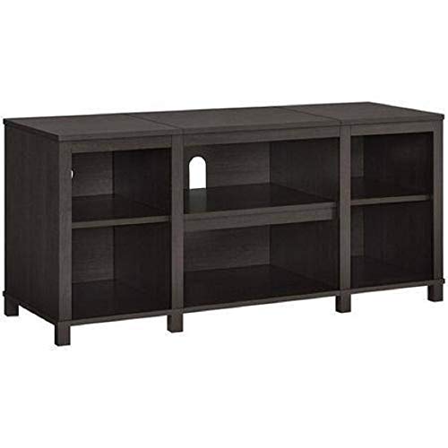 Mainstay Parsons Cubby TV Stand Holds Up to 50" TV - Black Oak (Espresso (TV Stand ONLY))