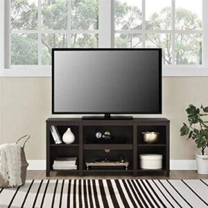 Mainstay Parsons Cubby TV Stand Holds Up to 50" TV - Black Oak (Espresso (TV Stand ONLY))