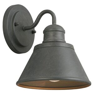 hampton bay 1-light outdoor zinc wall lantern