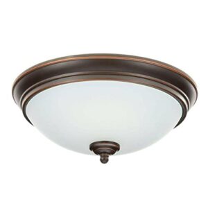 hampton bay lighting oil rubbed bronze selectable led flush mount,hui8011l-5/orb