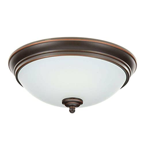 Hampton Bay Lighting Oil Rubbed Bronze Selectable LED Flush Mount,HUI8011L-5/ORB