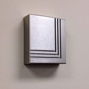 Brushed Nickel wireless / wired doorbell