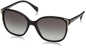 prada pr01os sunglasses-gray gradient lens black (1ab3m1)-55mm