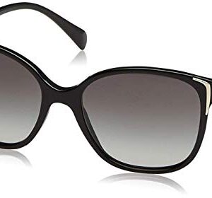 Prada PR01OS Sunglasses-Gray Gradient lens Black (1AB3M1)-55mm