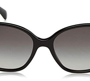 Prada PR01OS Sunglasses-Gray Gradient lens Black (1AB3M1)-55mm