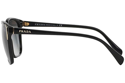 Prada PR01OS Sunglasses-Gray Gradient lens Black (1AB3M1)-55mm