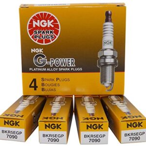 NGK 7090 BKR5EGP G-Power Spark Plug, Pack of 4