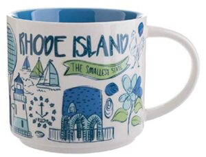 starbucks been there series rhode island ceramic mug, 14 oz