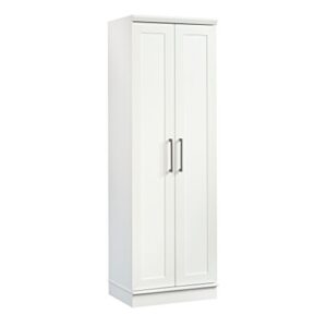 sauder homeplus storage cabinet, soft white finish