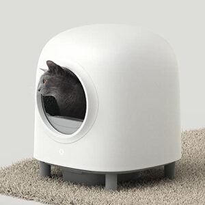 self cleaning cat litter box, smart cat toilet, no scooping automatic cat litter box, app remote control wifi bluetooth, smart home app with voice control, suitable for multiple cat