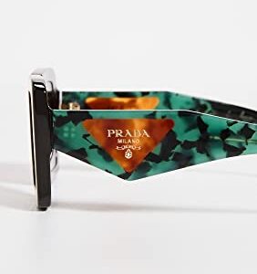 Prada Women's 23YS Symbole Sunglasses, Tortoise, Brown, Print, One Size