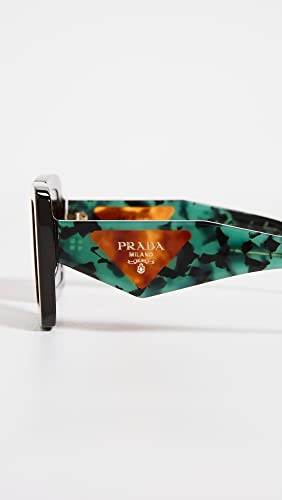 Prada Women's 23YS Symbole Sunglasses, Tortoise, Brown, Print, One Size