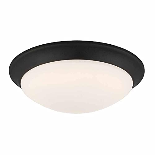 Hampton Bay Lighting Stetson 11 in. 1-Light Satin Bronze Selectable CCT LED Flush Mount, HB1022C-5CCT-34