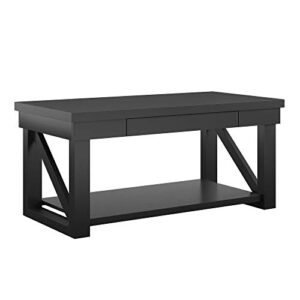 ameriwood home crestwood, black coffee table