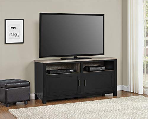 Ameriwood Home Carver TV Stand for TVs up to 60" Wide, Black