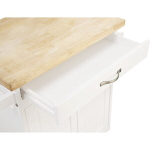 Kitchen Cart Rolling Island Storage Unit Cabinet Utility Portable Home Microwave Wheels Butcher Wood Top Drawer Shelf