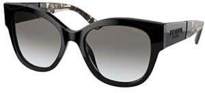 prada 0pr 02ws black frame/grey gradient lens one size