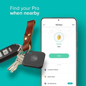 Tile Pro (2020) 1-pack - High Performance Bluetooth Tracker, Keys Finder and Item Locator for Keys, Bags, and More; 400 ft Range, Water Resistance and 1 Year Replaceable Battery