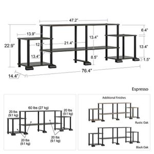 Ameriwood Home Condor Toolless Stand for TVs up to 50", Espresso